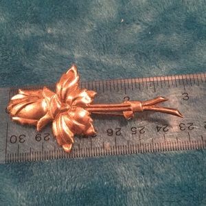 Jewelry | Vintage Sterling Silver Vermeil Floral Pin | Poshmark